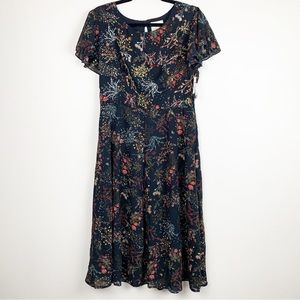 Modcloth | Dresses | Modcloth Embellished To Perfection Black Ditzy ...